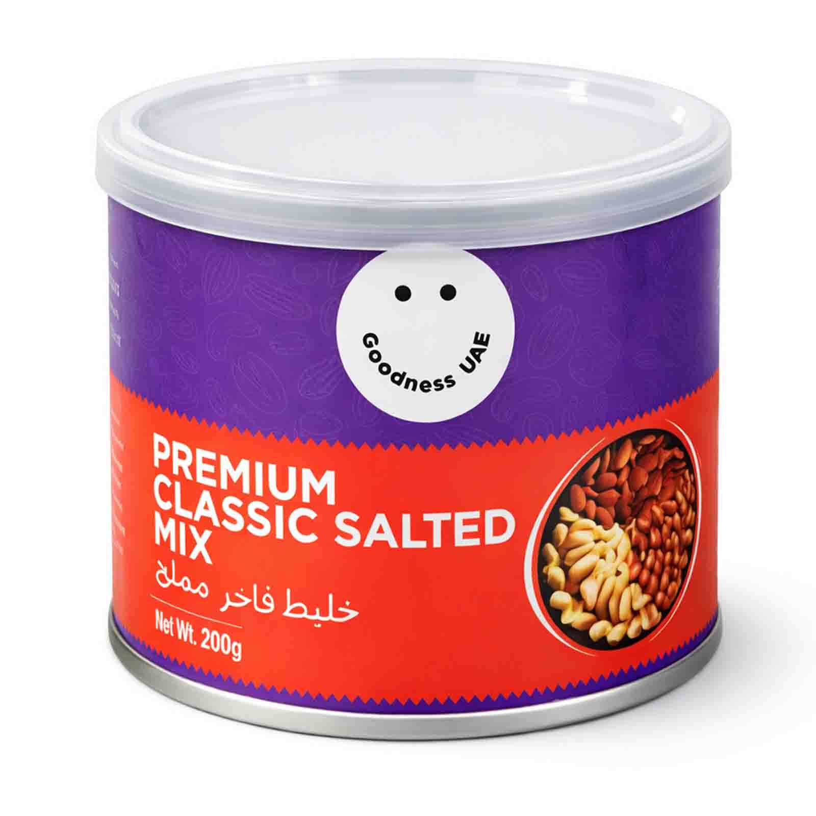 NUTS CLASSIC MIX SALTED TIN GOODNESS ( 200 GM )