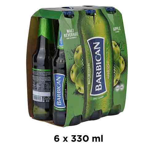 NON ALCOHOLIC BEVERAGE APPLE BARBICAN (6 X 330 ML)